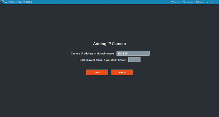 AnyCam: IP Camera Viewer and NVR Software for Windows
